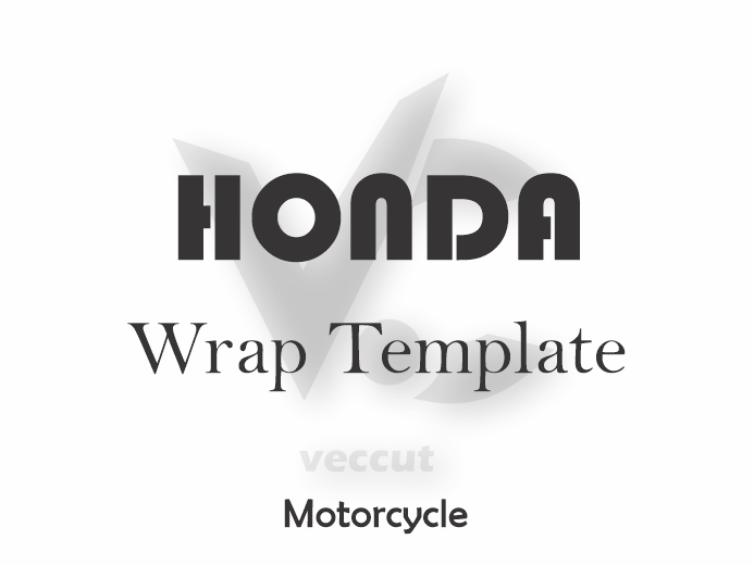 Honda Motorcycle Wrap Template – Vec Cut