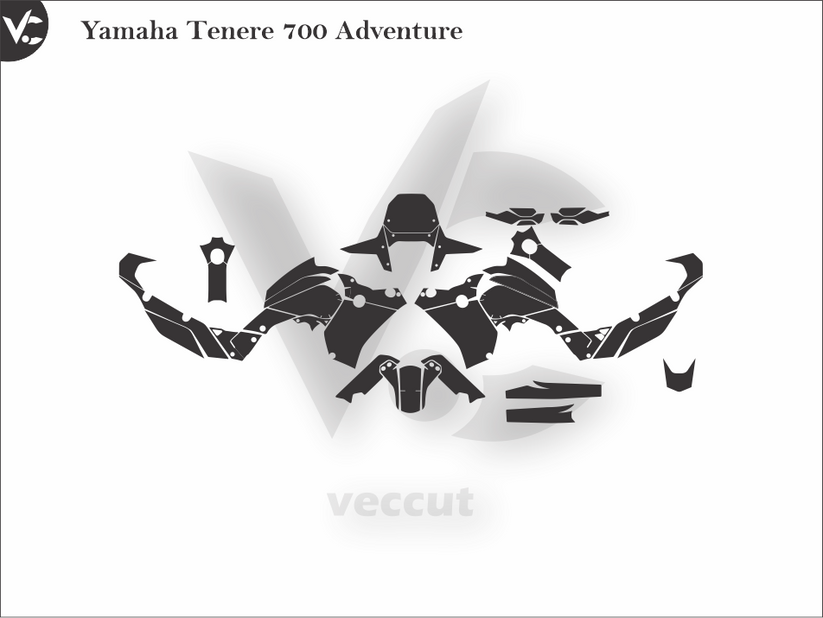 Yamaha Tenere 700 Adventure Wrap Cutting Template - Veccut – Vec Cut