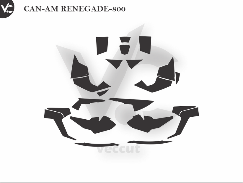 CAN-AM RENEGADE-800 Wrap Cutting Template - Veccut – Vec Cut
